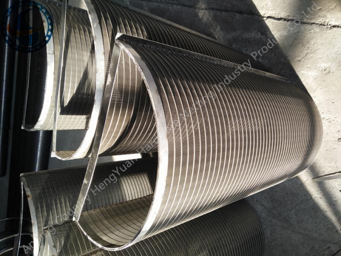 Vee-Shaped Type Wedge Wire Parabolic Screen Filter / Arc Screen