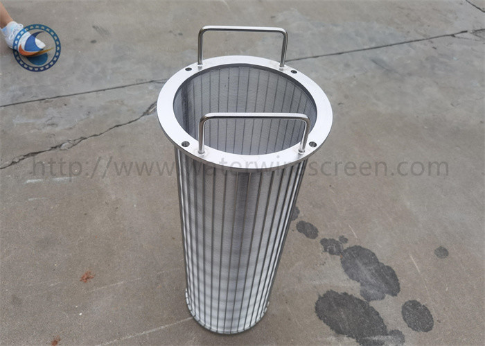Backwash Johnson V Shape Filter Element With Handle Basket