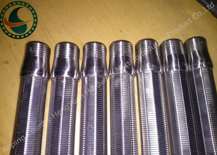 Slotted Flange Johnson Vee Wire Screen , Wedge Wire Sheets Acid Resistant