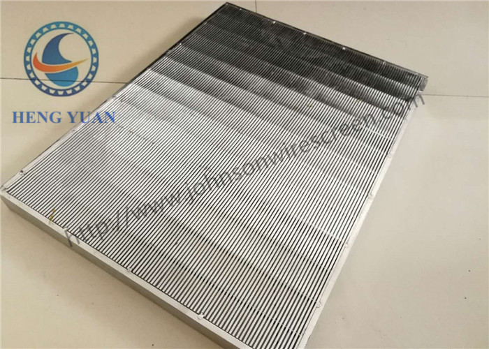 Vee Wedge Wire Mesh Grids Panel , Stainless Steel Sieve Screen 0.7mm ...