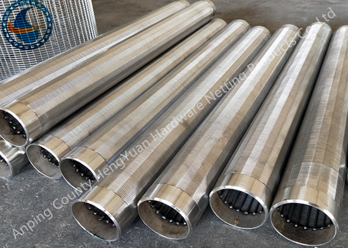 Stainless Steel Johnson Water Well Screen Tube / Johnson V Wire Screen